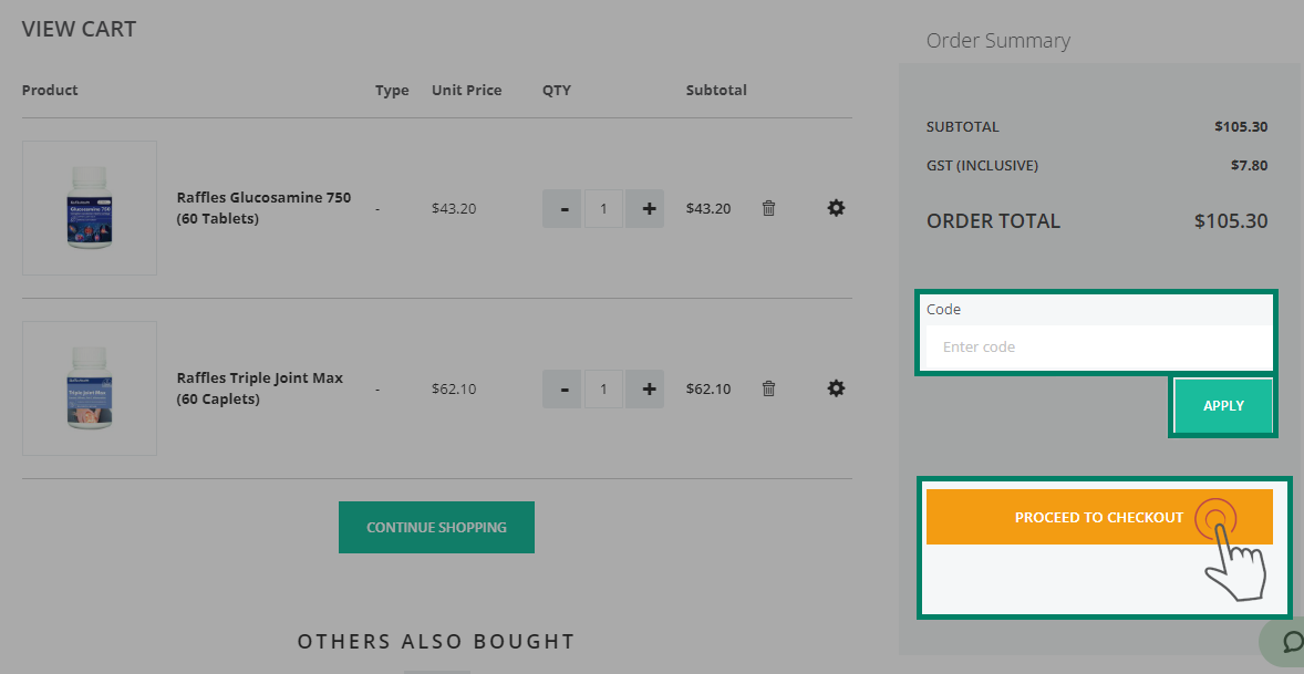 How to Apply Code at Checkout | Raffles Health Singapore